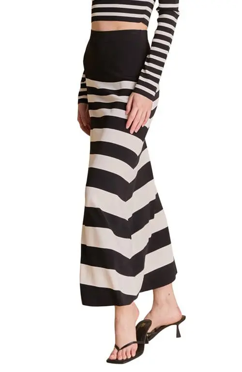 Endless Rose Stripe Midi Sweater Skirt