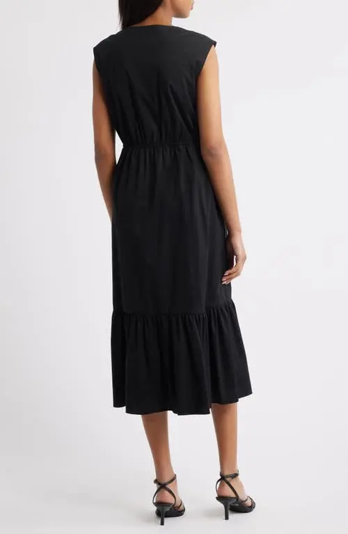 Anne Klein Bow Front Midi Dress - Anne Black