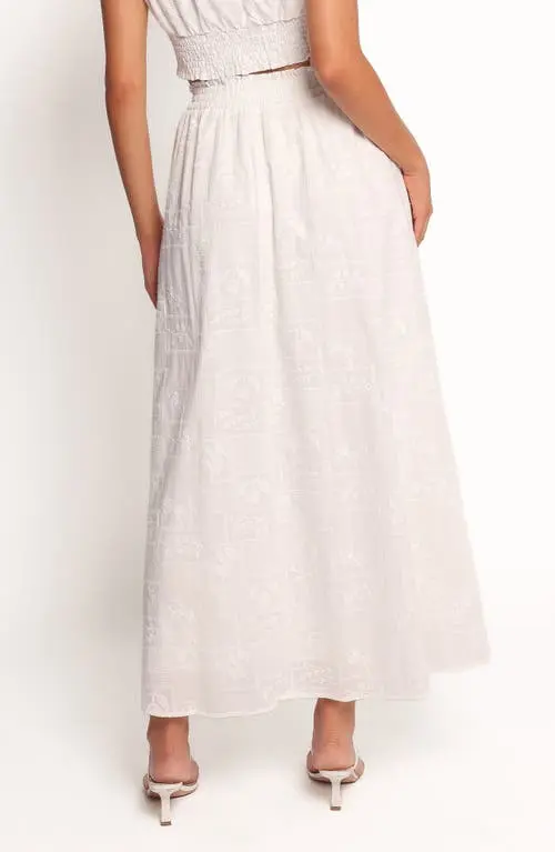 PETAL & PUP Embroidered Maxi Skirt