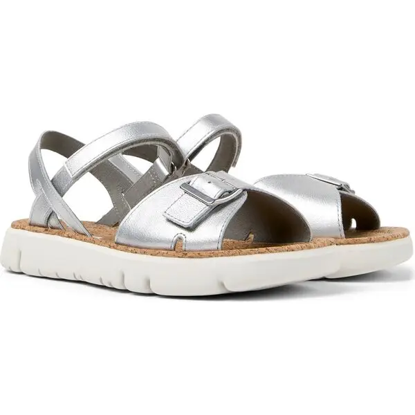 Camper Oruga Ankle Strap Sandal - Medium Gray
