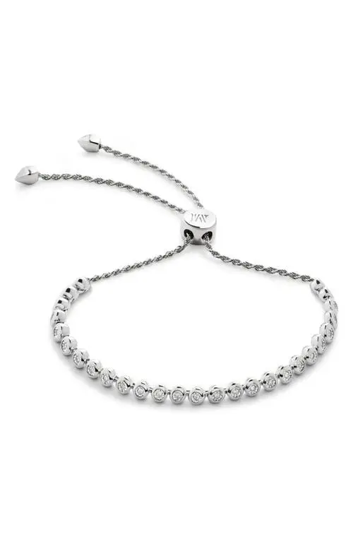 Monica Vinader Lab Grown Diamond Friendship Bracelet - Sterling Silver/lab Dia