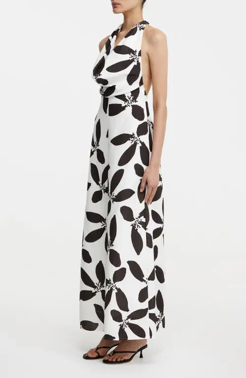 Significant Other Jennifer Print Halter Maxi Dress