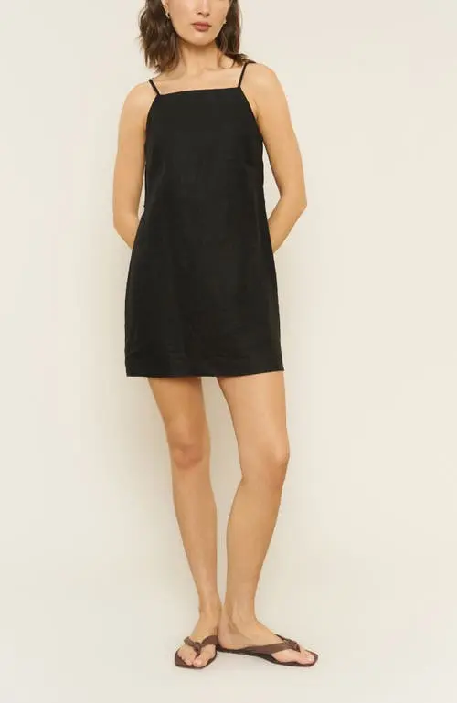 WHIMSY + ROW Lainey Strappy Mini Dress - Black