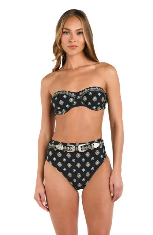 L'Agence Alexandra Underwire Bikini Top - Black