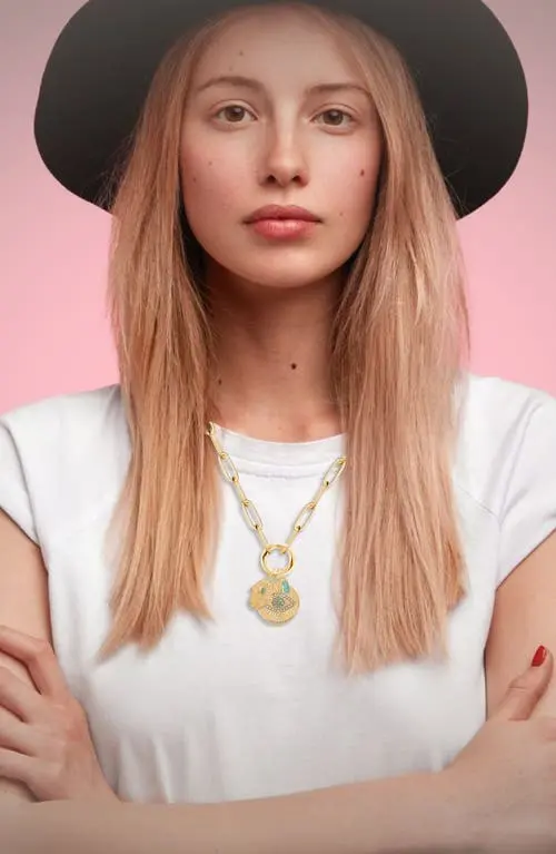 EMMA RAE Evil Eye Luxe Everlink Necklace