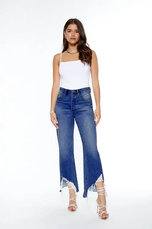 BLUE REVIVAL Chop Shop High Waisted Jeans - Bora Bora