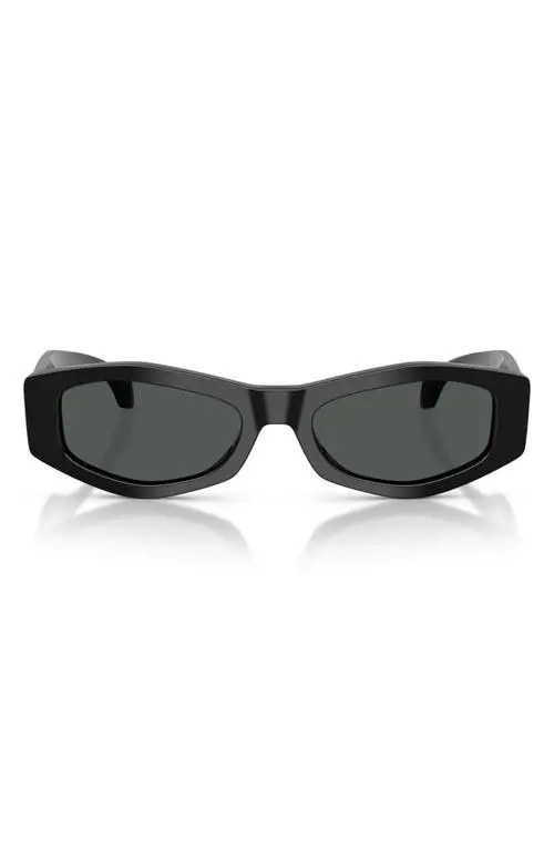 Versace 54mm Irregular Sunglasses - Black/dark Grey