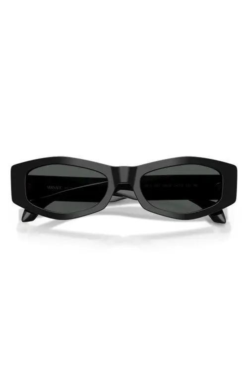 Versace 54mm Irregular Sunglasses - Black/dark Grey