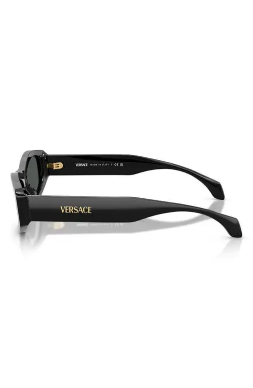 Versace 54mm Irregular Sunglasses - Black/dark Grey