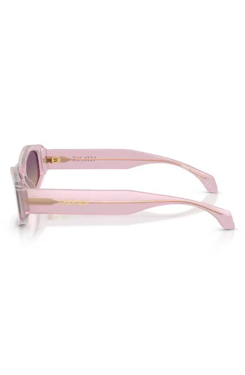 Versace 54mm Irregular Sunglasses - Opal Lillac/yellow/violet