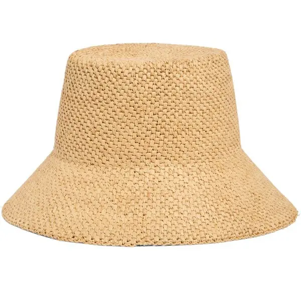 Lack Of Color Raffia Bucket Hat - Natural