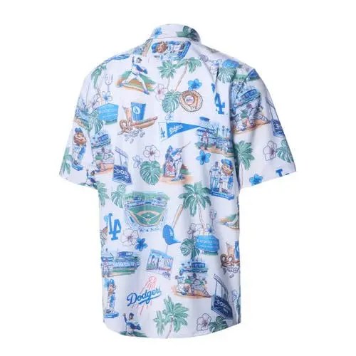 Reyn Spooner Los Angeles Dodgers Scenic Tri-blend Button-down Shirt