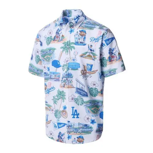Reyn Spooner Los Angeles Dodgers Scenic Tri-blend Button-down Shirt
