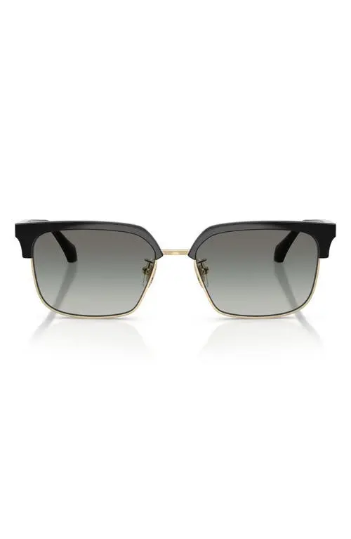 Versace 56mm Square Sunglasses - Black/gradient Grey