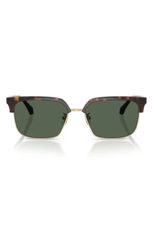 Versace 56mm Square Sunglasses - Dark Havana/dark Green