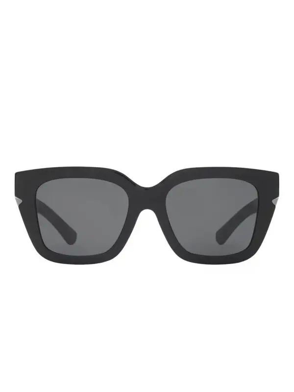 Burberry Inlaid Check Cat-eye Sunglasses - Black