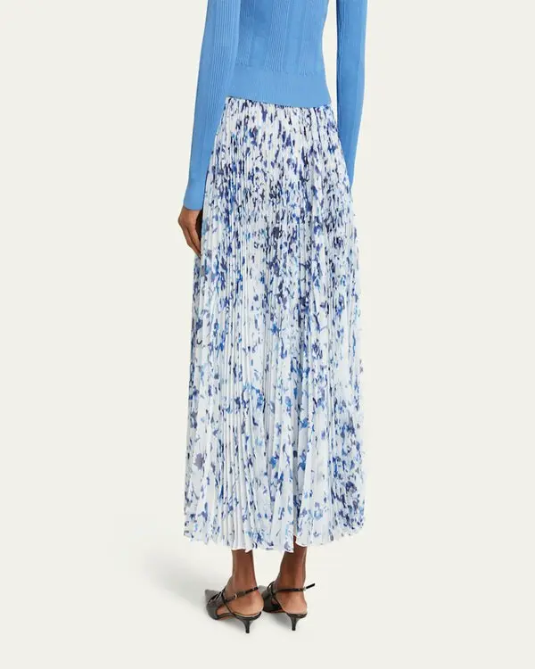Proenza Schouler Cecily Printed Crinkle Chiffon Skirt