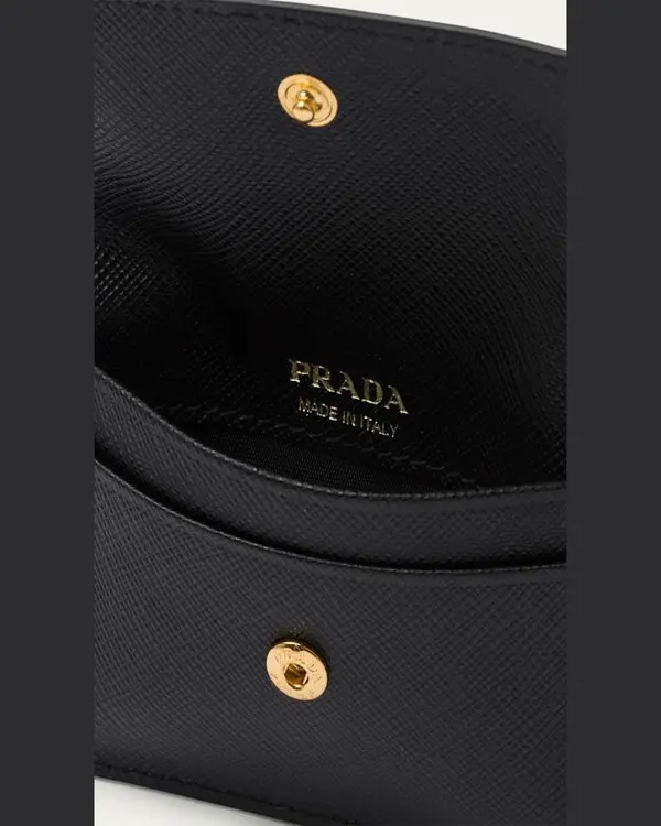 Prada Flap Saffiano Leather Wallet