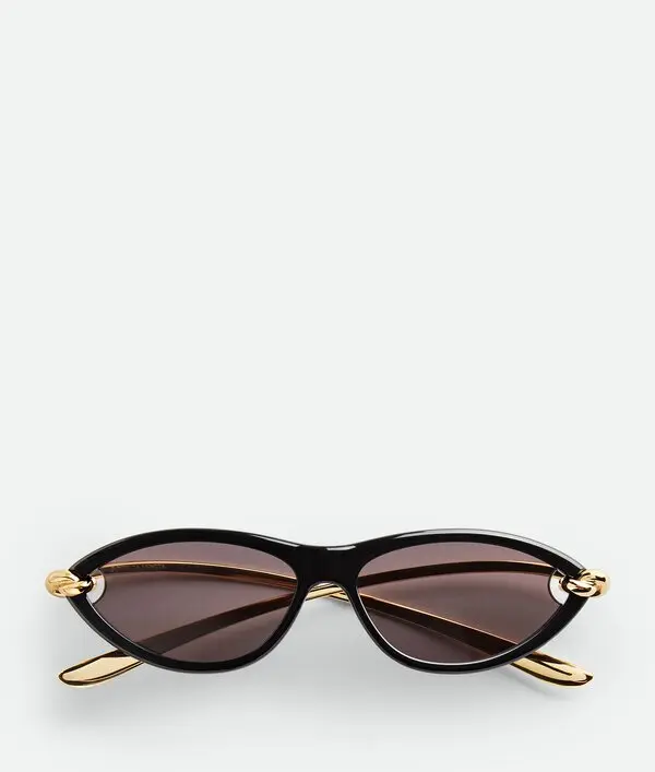 BOTTEGA  VENETA Knot Cat Eye Sunglasses - Black/grey