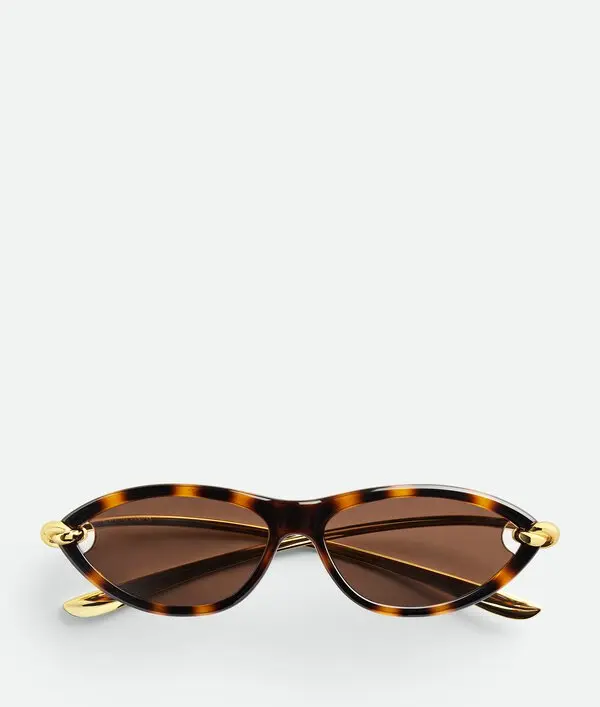 BOTTEGA  VENETA Knot Cat Eye Sunglasses - Havana/brown