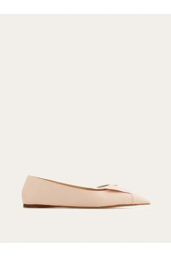 FERRAGAMO Soft Bow Ballet Flat - Pink