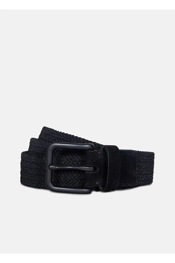 Vince 32mm Stretch-woven Belt - Black