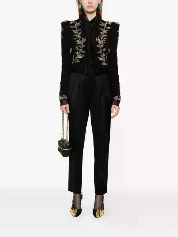 M.MARQUISE Karin Embellished Blazer - Black