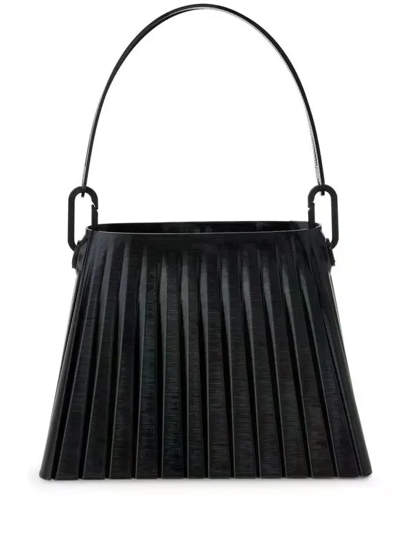 TOUCHLESS Pleated 3d-printed Shoulder Bag - Black