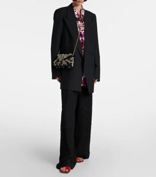 Dries Van Noten Asymmetric Patent Leather Sandals