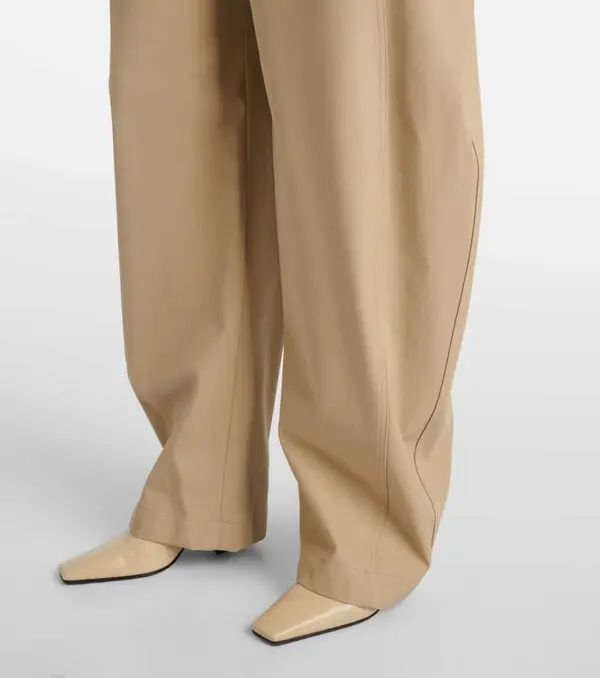 Bottega Veneta Cotton Twill Wide-leg Pants