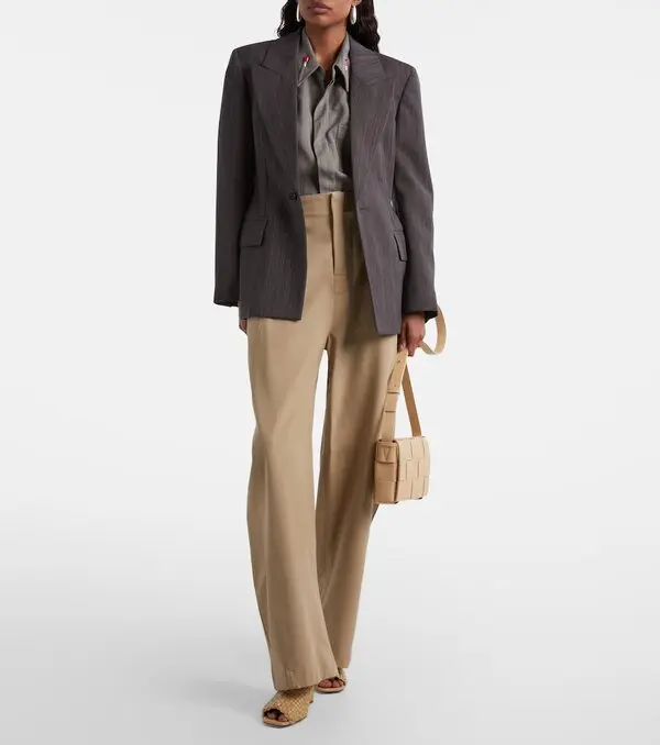 Bottega Veneta Cotton Twill Wide-leg Pants