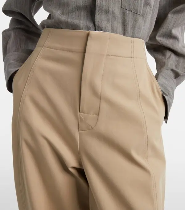Bottega Veneta Cotton Twill Wide-leg Pants