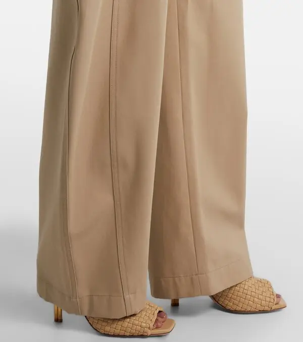 Bottega Veneta Cotton Twill Wide-leg Pants