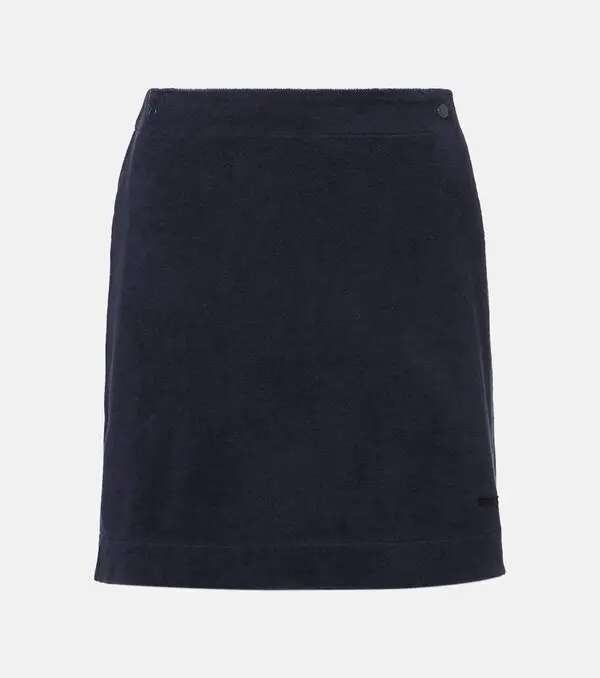 ERES Cotton Terry Wrap Skirt - Blue