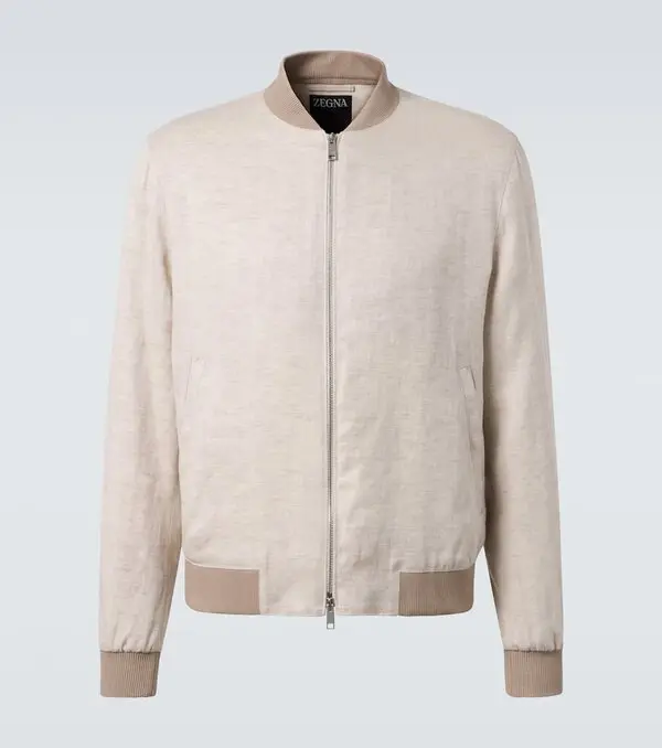 Zegna Linen Bomber Jacket