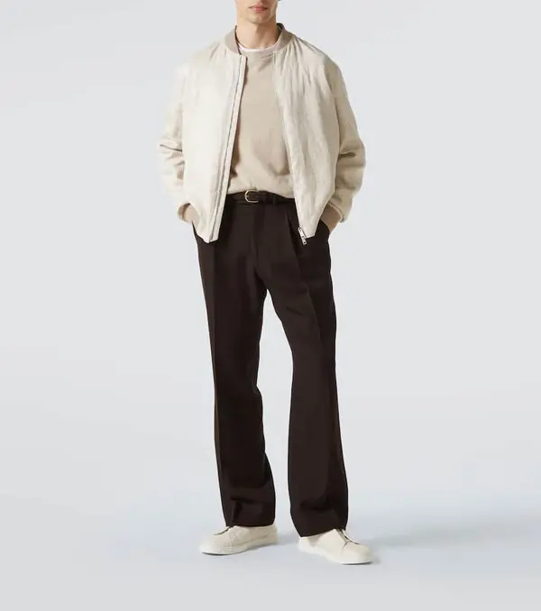 Zegna Linen Bomber Jacket