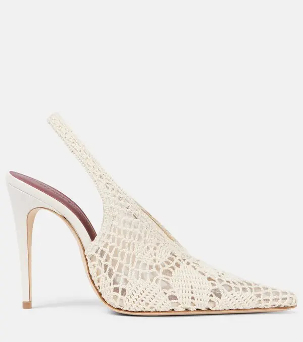 Magda Butrym 105 Crochet Slingback Pumps