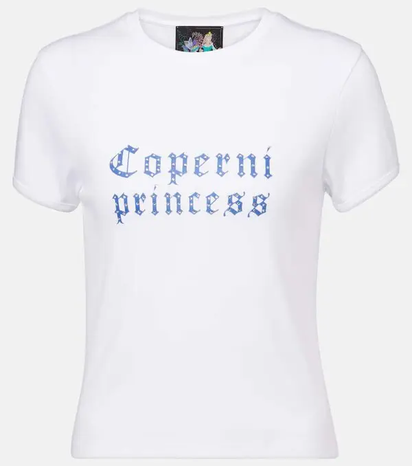 Coperni X Disney Princess Cotton Jersey T-shirt - White