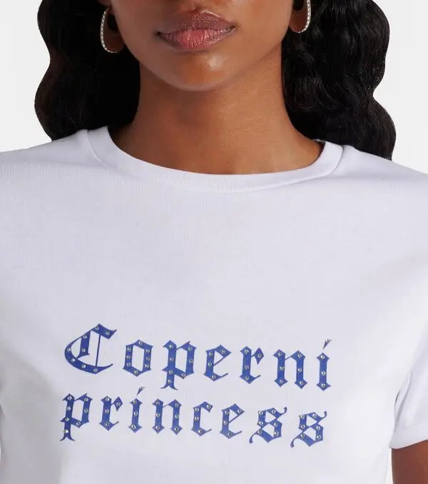 Coperni X Disney Princess Cotton Jersey T-shirt - White