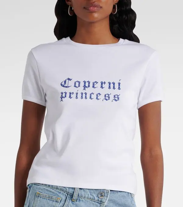 Coperni X Disney Princess Cotton Jersey T-shirt - White