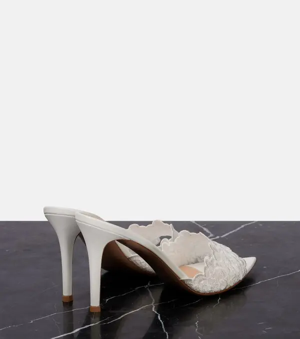 GIANVITO ROSSI Yvonne 85 Lace Sandals