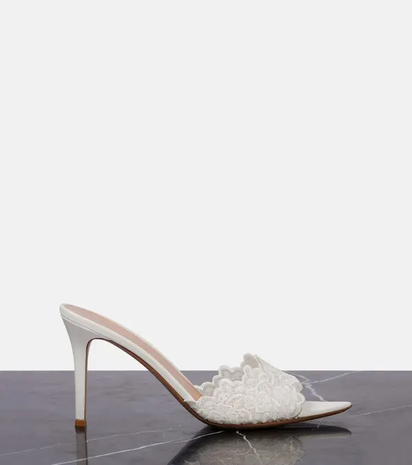 GIANVITO ROSSI Yvonne 85 Lace Sandals