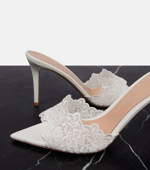 GIANVITO ROSSI Yvonne 85 Lace Sandals