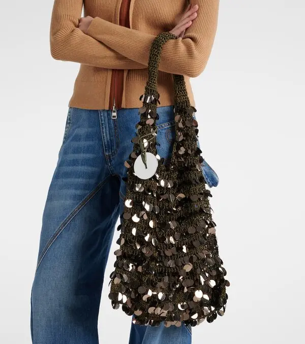 JW Anderson Sequined Mesh Tote Bag