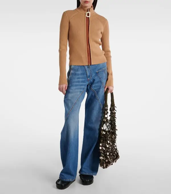 JW Anderson Sequined Mesh Tote Bag