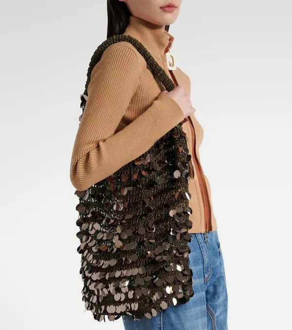 JW Anderson Sequined Mesh Tote Bag