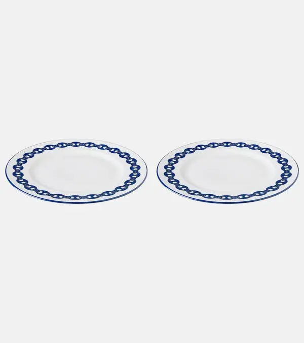 Gucci Marina Set Of 2 Charger Plates - White
