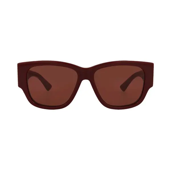 Bottega Veneta Square Sunglasses - Red