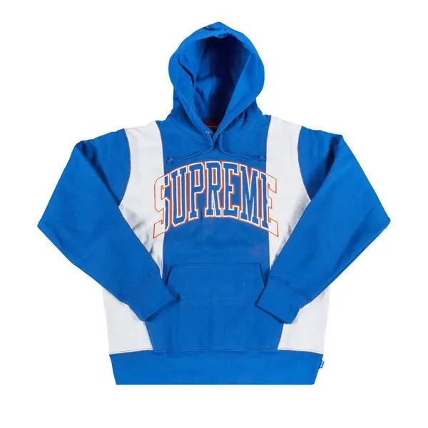 Supreme Paneled Arc Hooded Sweatshirt - Blue