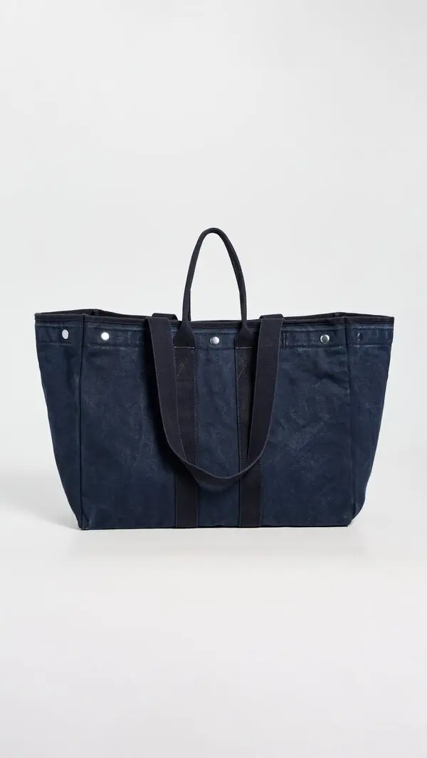 Alex Mill Canvas Tote In Navy 40% Off Editorialist